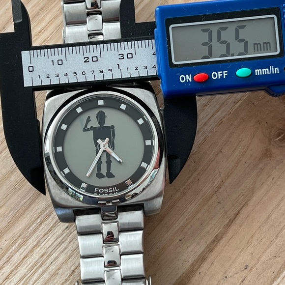 Fossil | Accessories | Fossil Big Tic Super Rare Vintage Mens Watch Robot Analog Digital Square ...